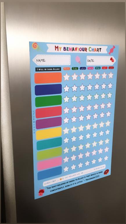 My Behavior Chart for kids - Magnetic + Dry Erase – IMAAN Shop